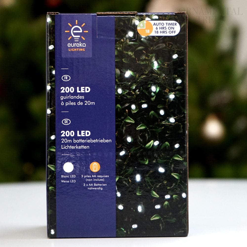 200 Cool White Christmas Lights | Christmas Decor | Ornamental Trees